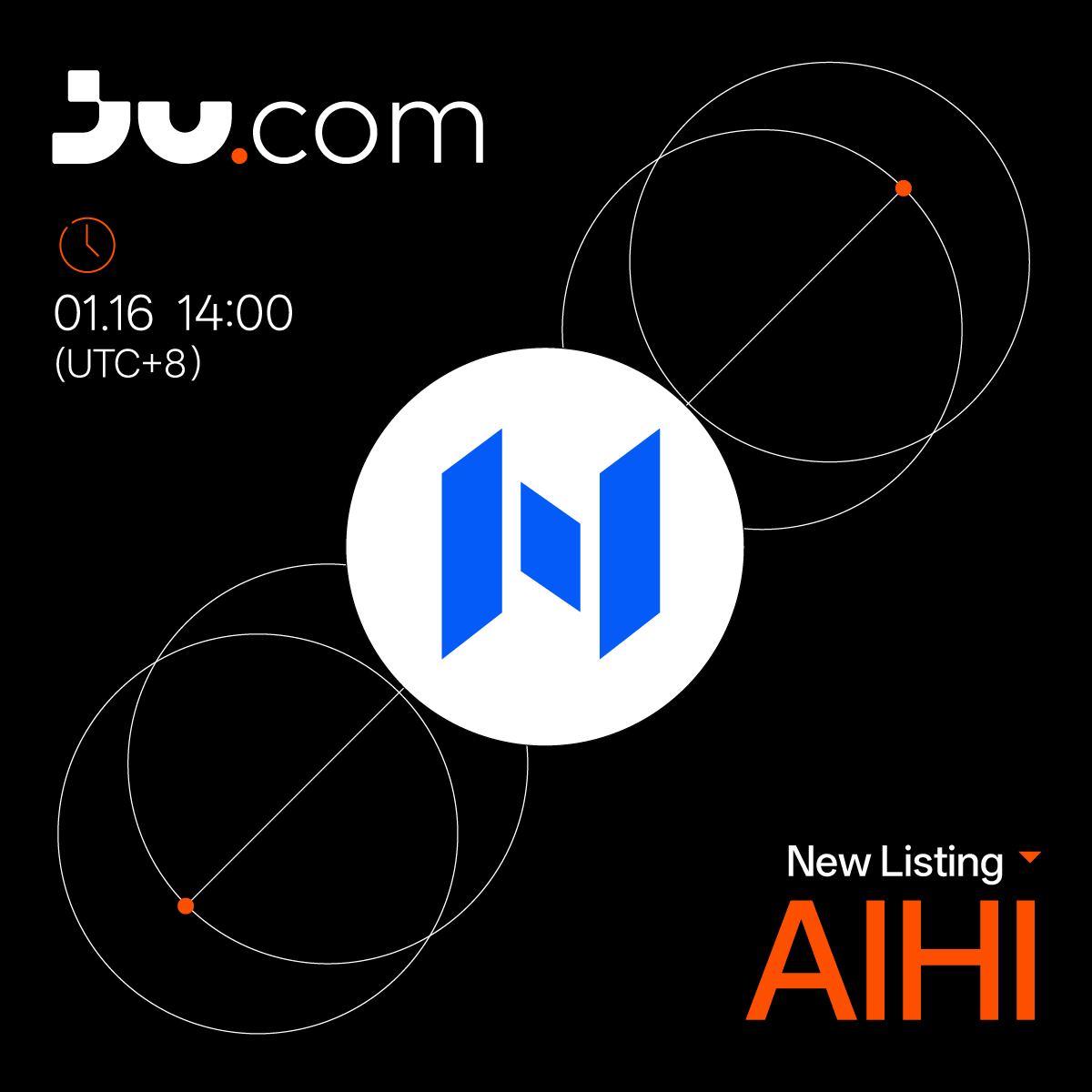 Ju.com to Launch AIHI/X Trading Pair on January 16, 2026 at 14:00 (UTC+ ...