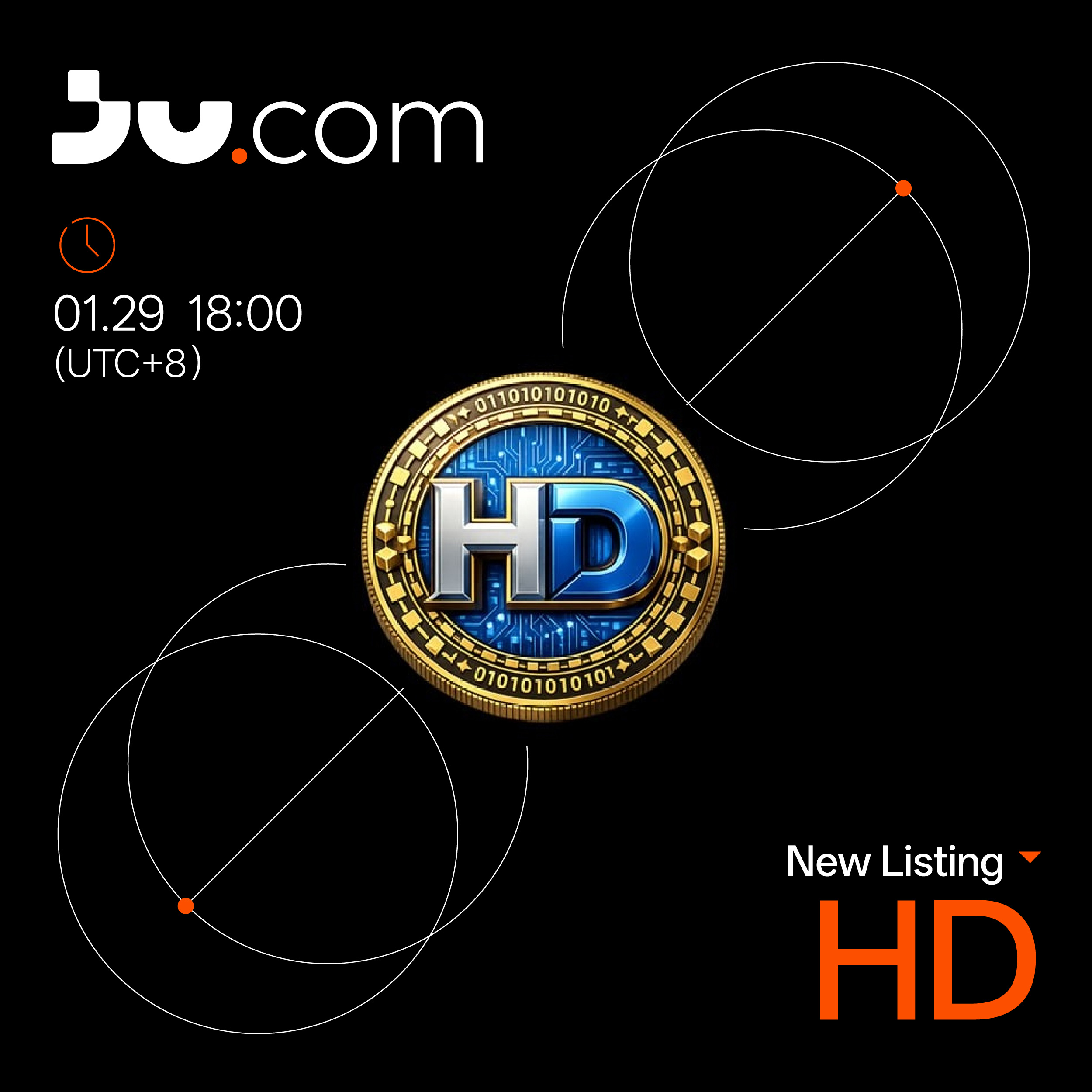 Ju.com to Launch HD/USDT Trading Pair on January 29, 2026 at 18:00 ...